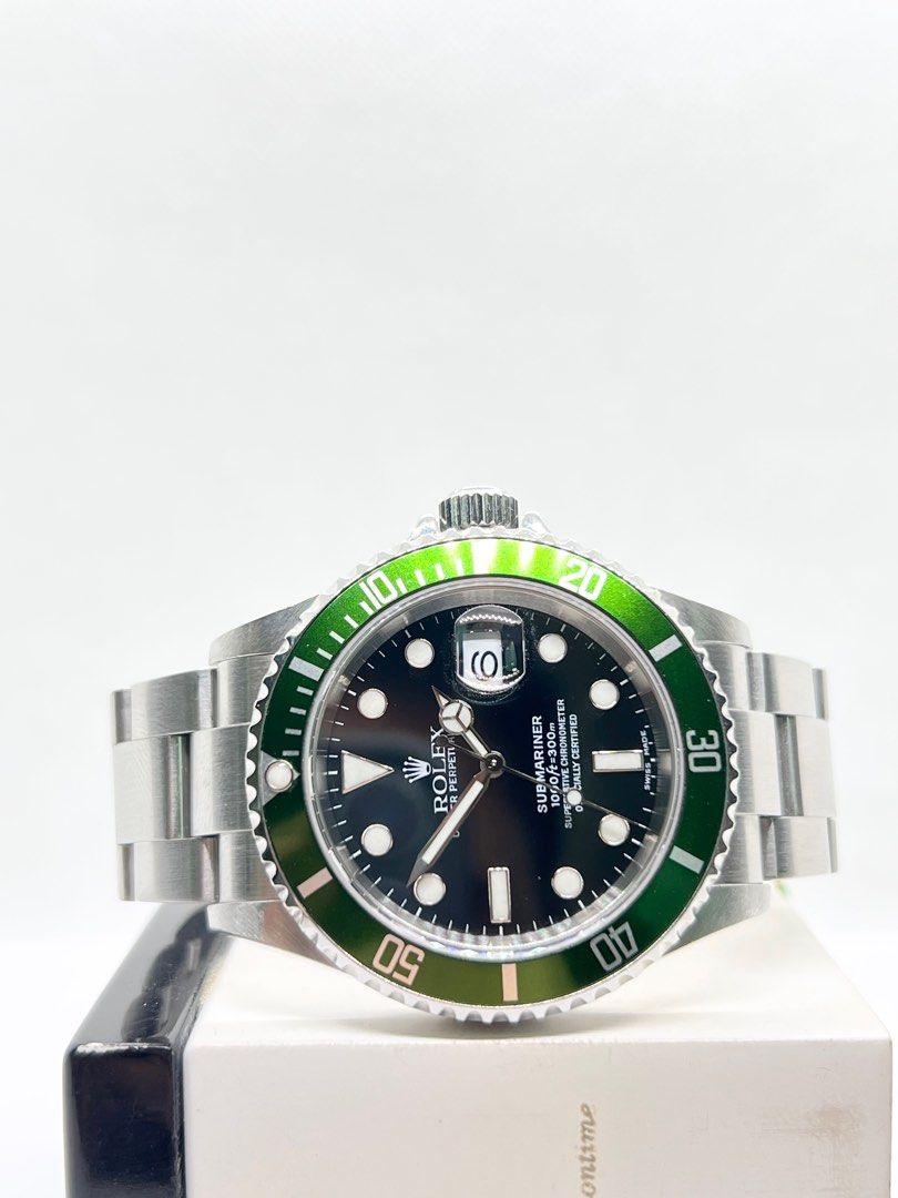 Submariner 16610LV "Kermit" - MK2, Flat 4 - Brightime by Championtime